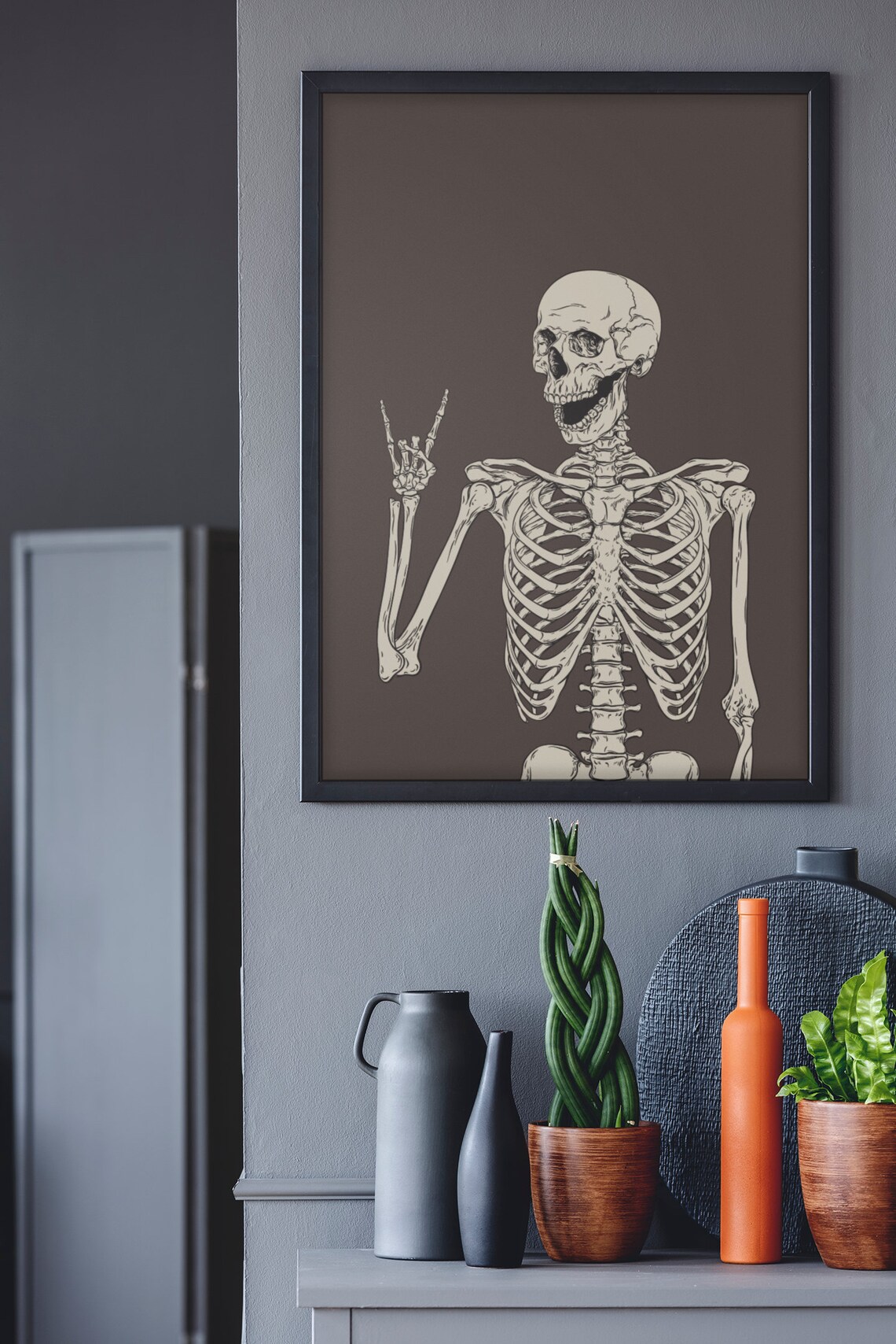 Skeleton Poster, Skeleton Print, Popular Printables, First Day of Fall ...