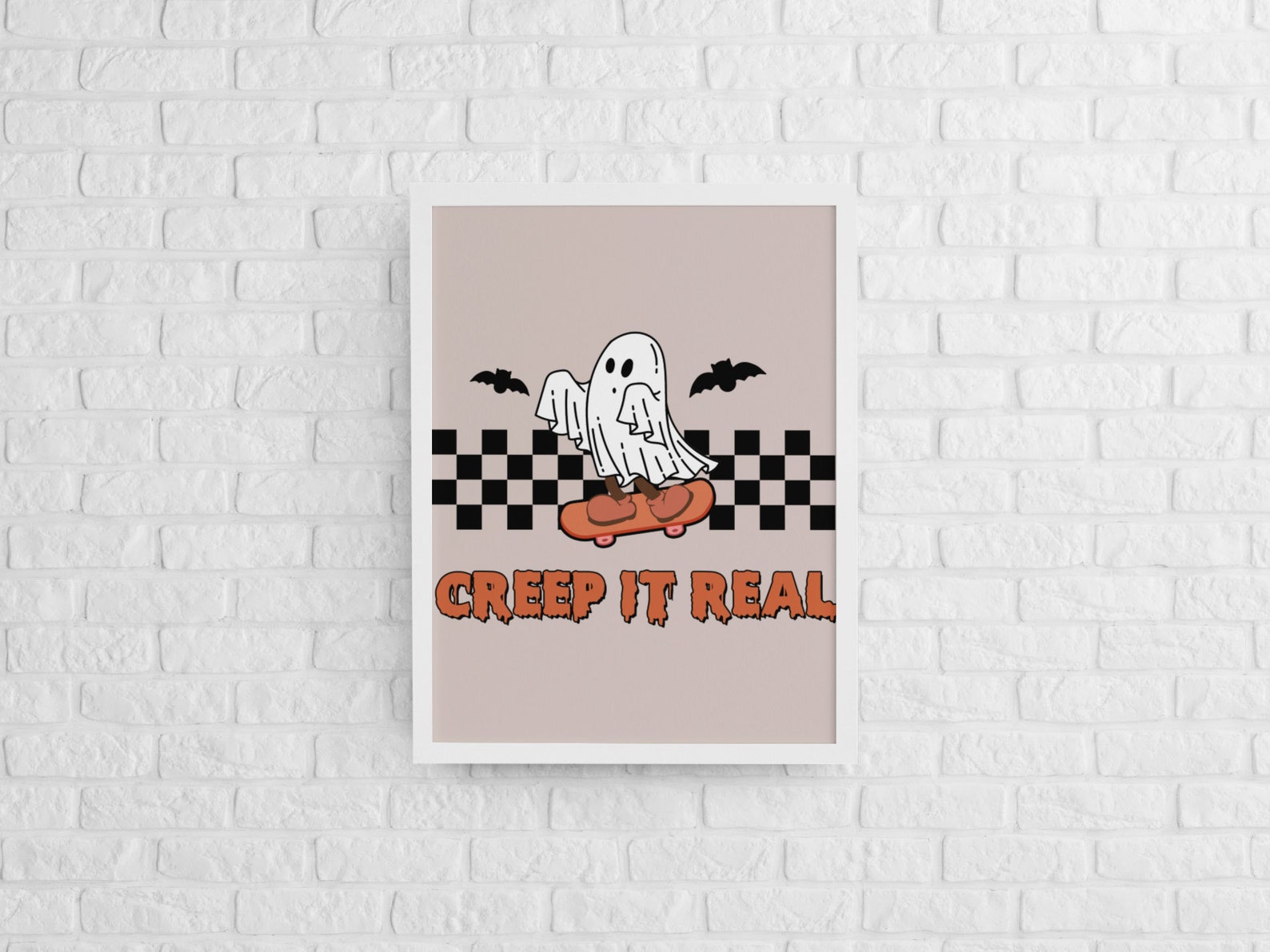 Creep It Real, Ghost Print, Ghost Art Print, Halloween Artwork, Popular ...
