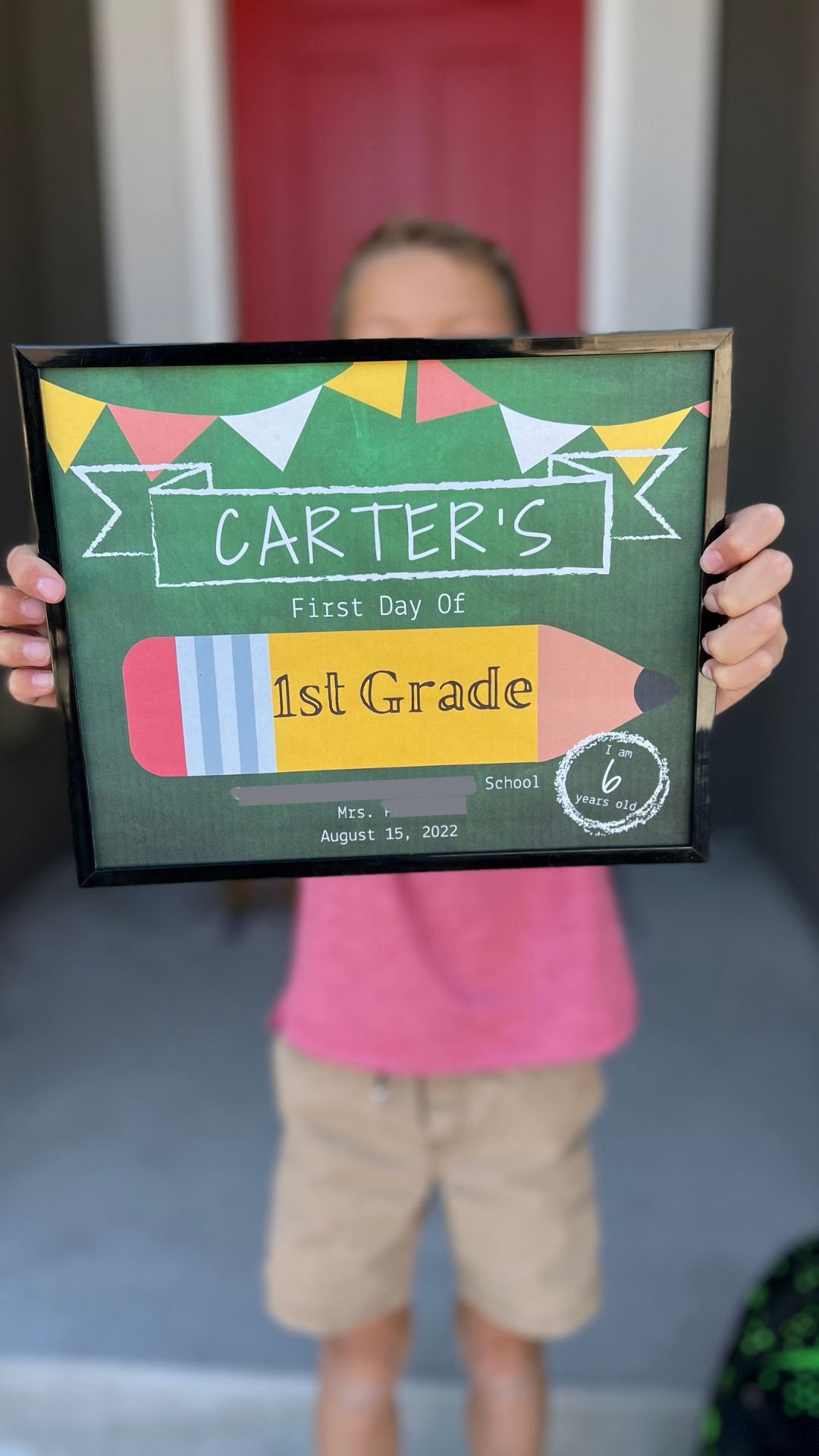 Printable Editable First and Last Day of School Sign Template Instant ...