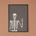 Skeleton Poster, Skeleton Print, Popular Printables, First Day of Fall ...