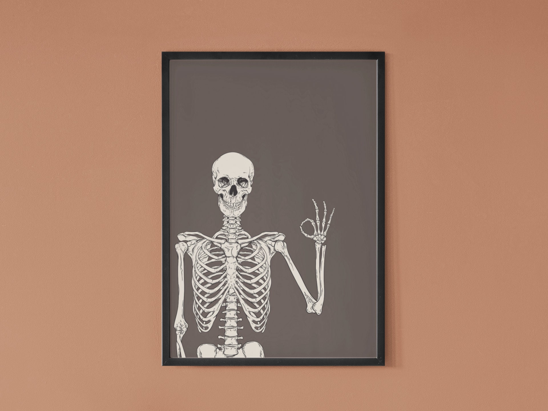 Skeleton Poster, Skeleton Print, Popular Printables, First Day of Fall ...
