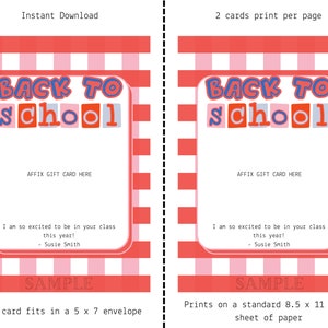 Back to School | Editable Happy Teacher Appreciation Printable Gift ...