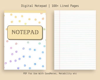 Purple Digital Notepad | Digital Note Taking Paper | Goodnotes ...