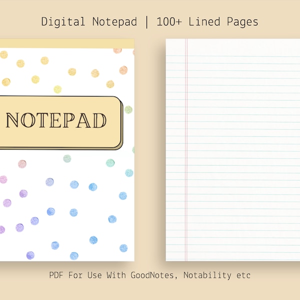 Polka Dot Notepad - Etsy