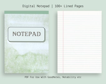 Purple Digital Notepad | Digital Note Taking Paper | Goodnotes ...