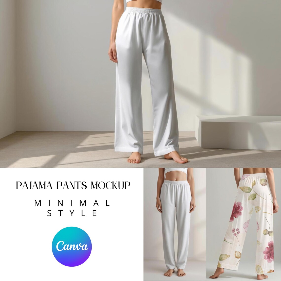 Pajama Pants Mockup, Customizable, Pajama Pants, Christmas Pajama Pants ...