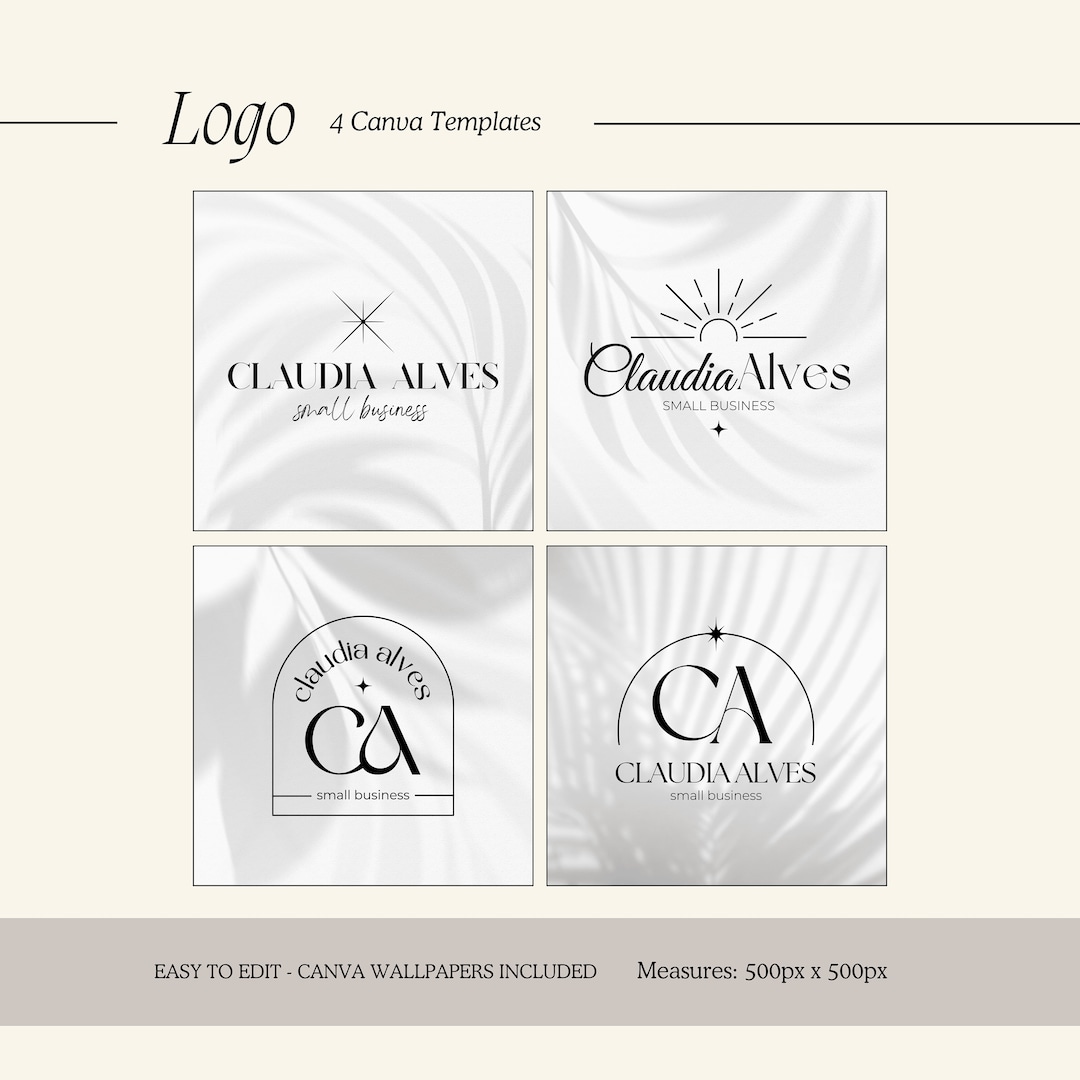 Canva Logo Template | Small Business Logo | Logo Template | Editable ...