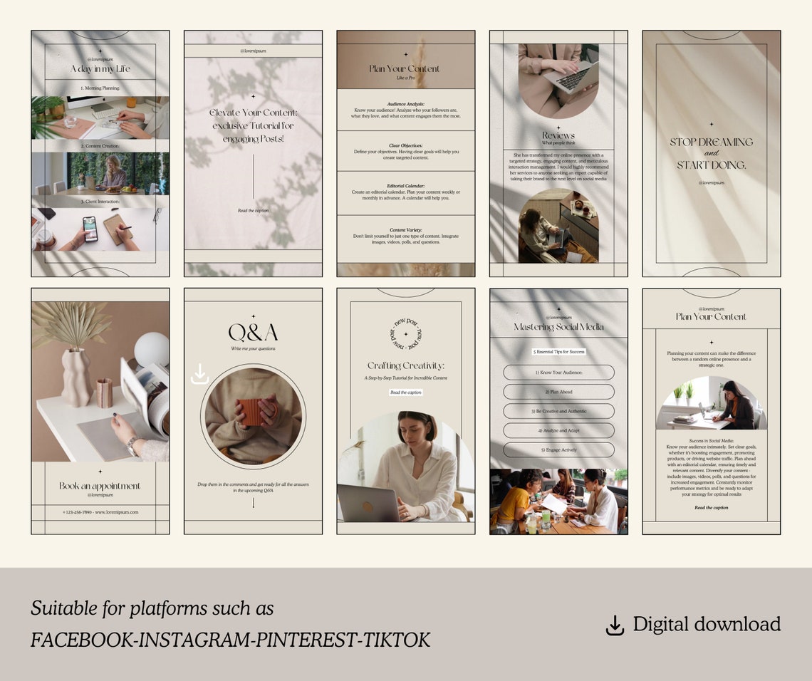 Reel Cover Templates, Instagram Video, Reel Templates, Social Media ...