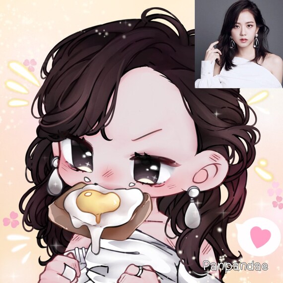 Custom Anime Portrait Cute Digital Illustration Commission - Etsy