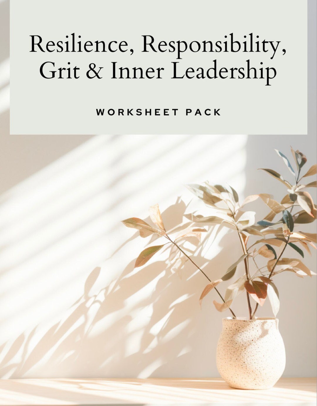 Pk2-resilience, Responsibility, Grit & Inner Leadership Worksheets ...