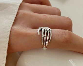 Skeleton Hand Promise Ring - Etsy