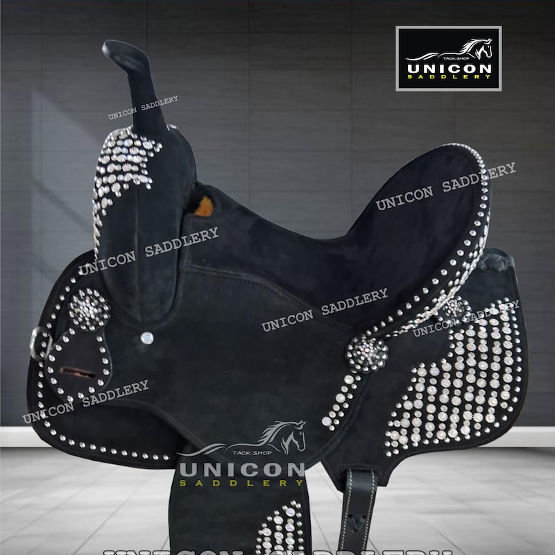 Rhinestone Western Saddle - Etsy