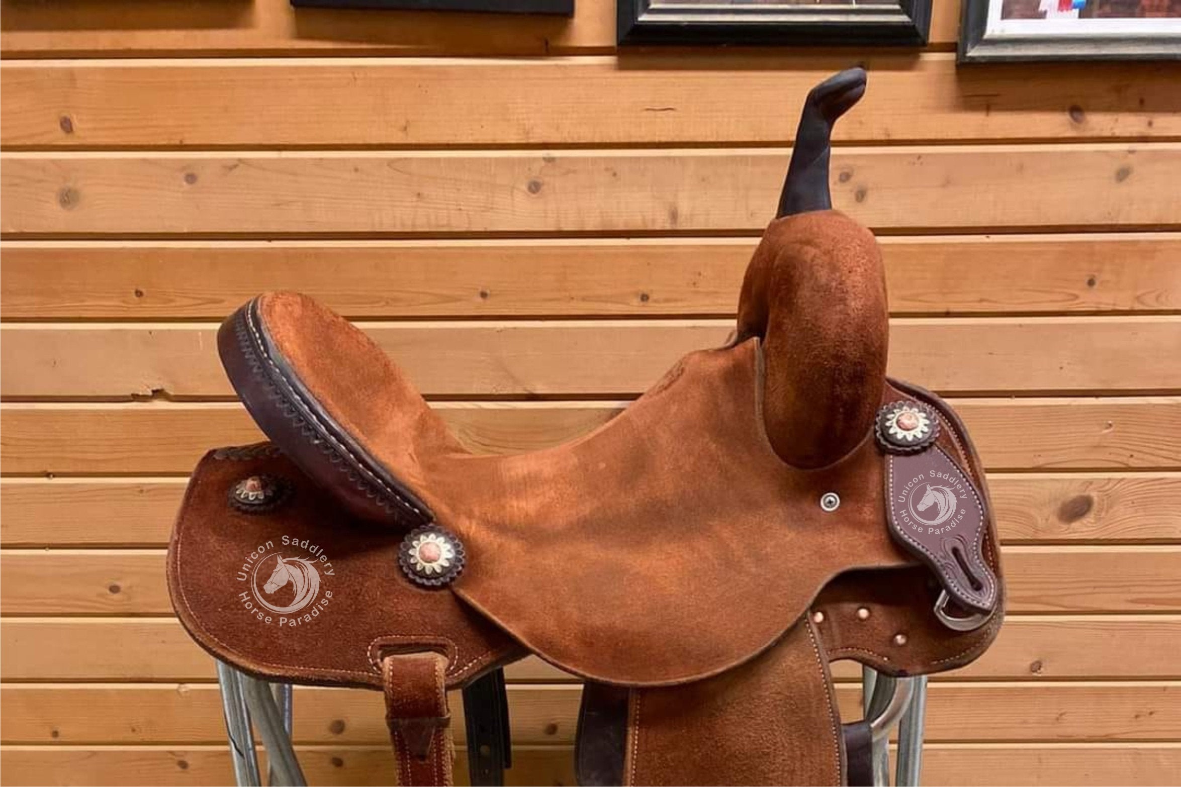 Western Rough Out Barrel Racing Saddle With Matching Tack Set - Etsy