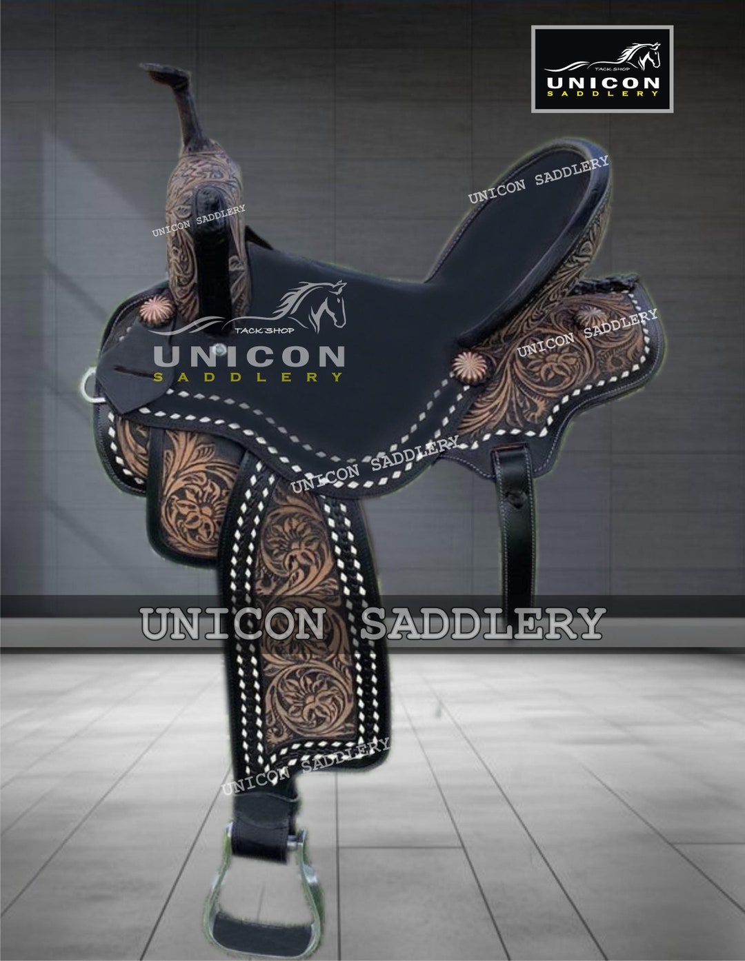 Square Swell Western Horse Saddle: Comfort Cantle, Matching Tack Set - Etsy