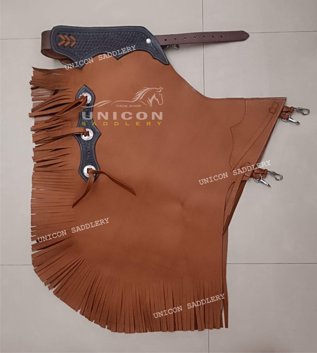 Handmade Leather Western Chinks: Basket Tooled Trail Riding Chaps - Etsy