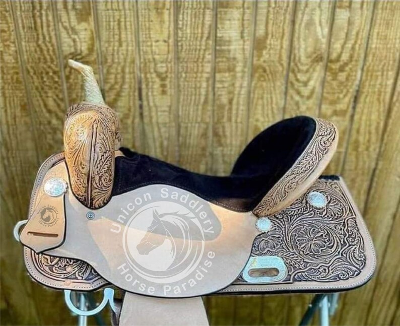 Western Barrel Horse Saddle With Matching Tack Set head Stall - Etsy