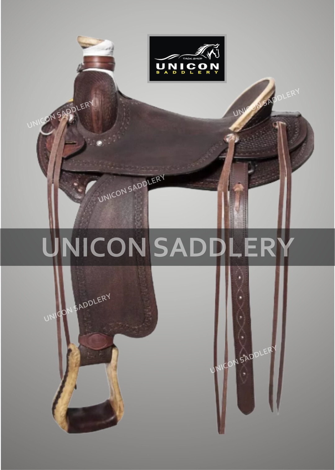 Wade Tree A Fork Premium Western Leather Roping Ranch Work Horse Saddle ...