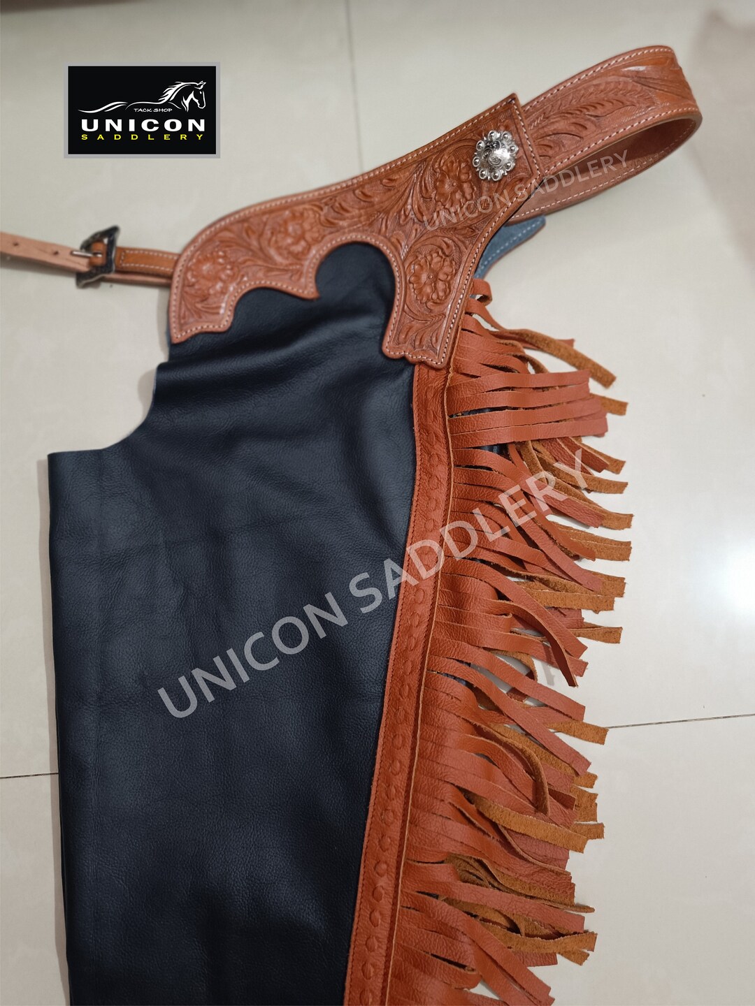Custom Made Leather Full Shotgun Chinks / Chaps Soft Quality Leather ...