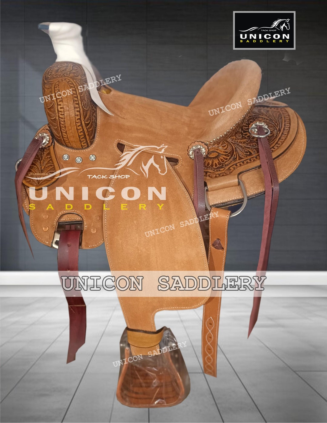 Strip Down Roping Rough Out Seat and Fender Saddle With Tack Set and ...