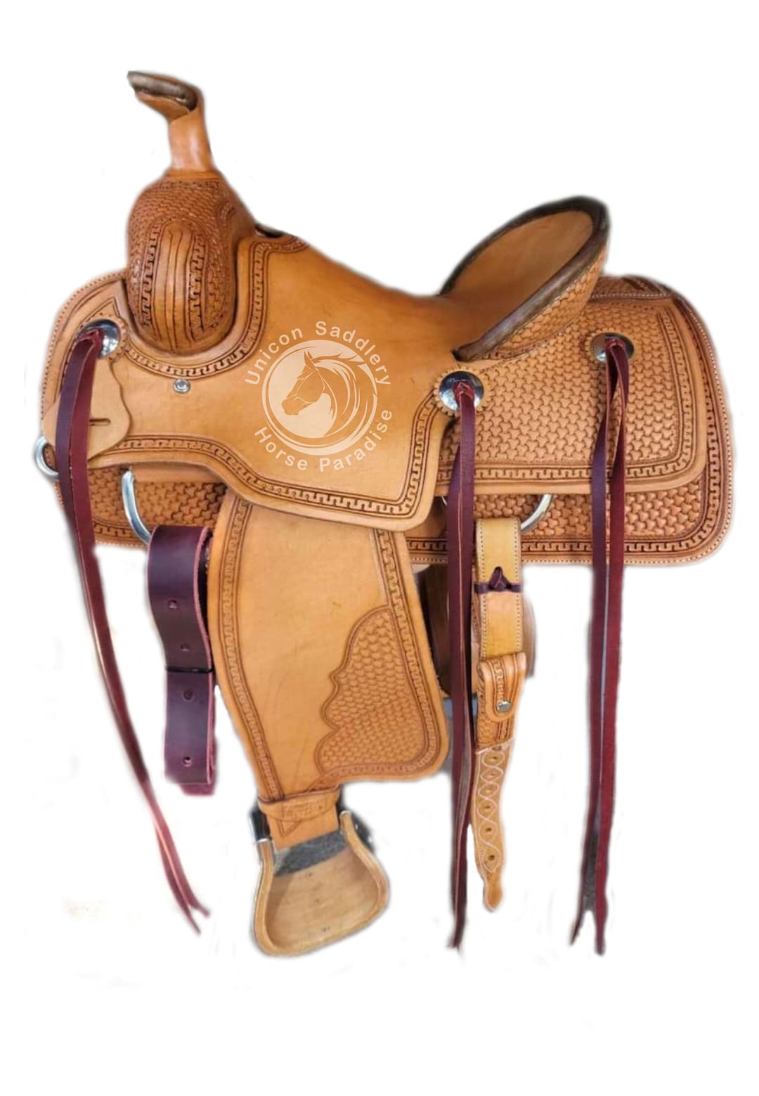 Western Rough Out Ranch Saddle With Tack Set and Free Shipping - Etsy