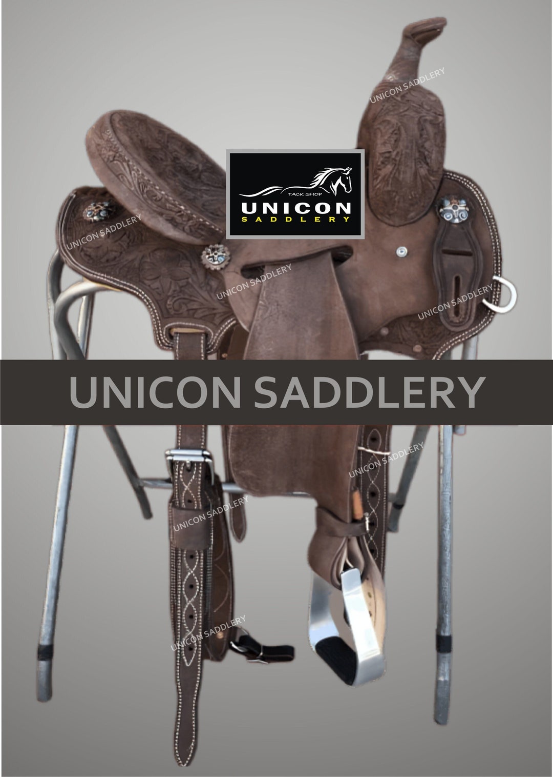 Premium Leather Western Strip Down Barrel Racing Horse Saddle With ...