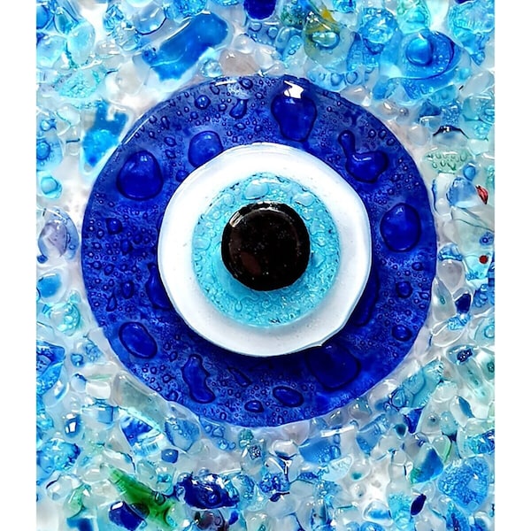 Evil Eye Fused Glass - Etsy
