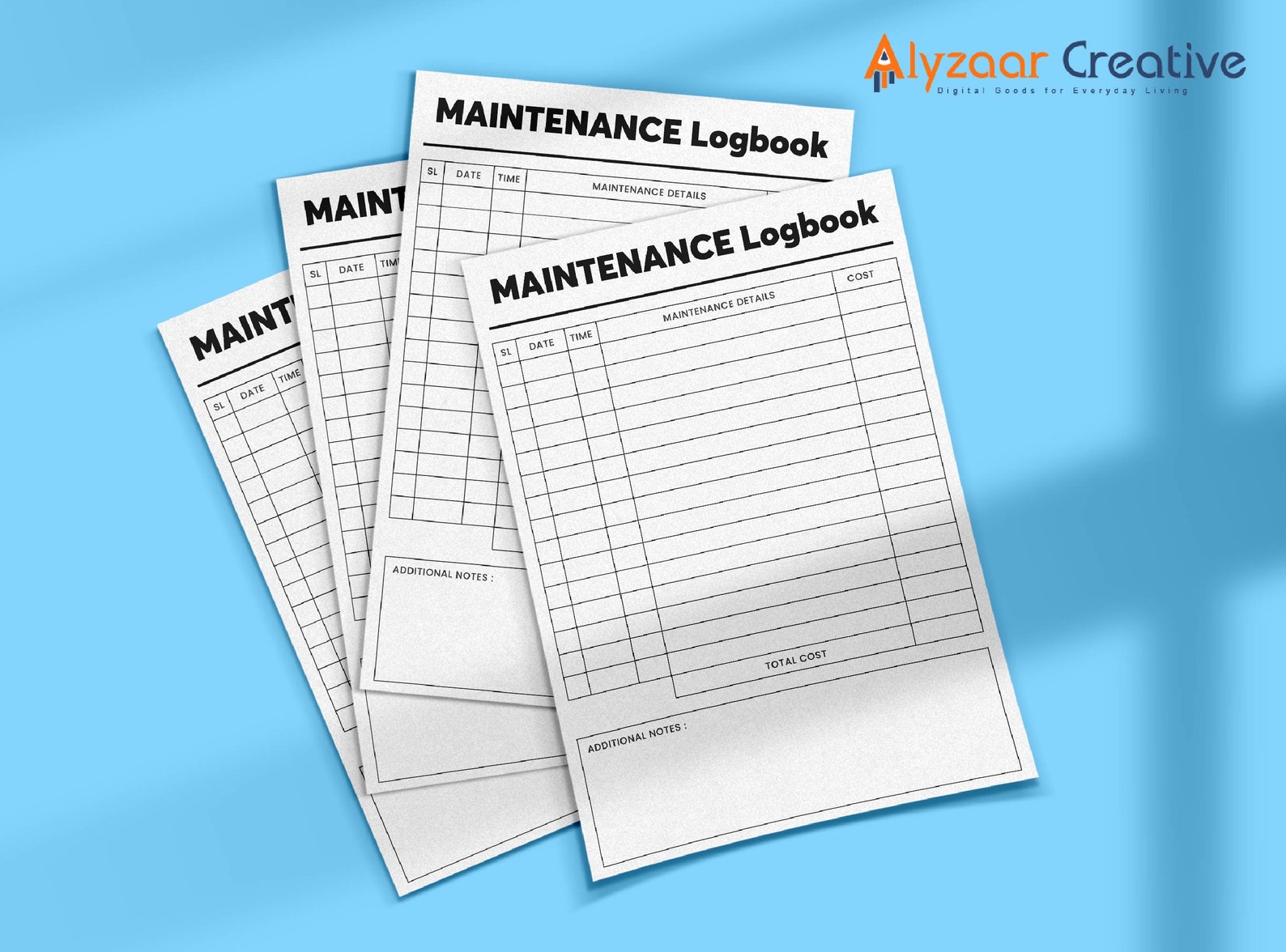 Printable Detailed Address Book Vehicle Maintenance Log Contact List ...