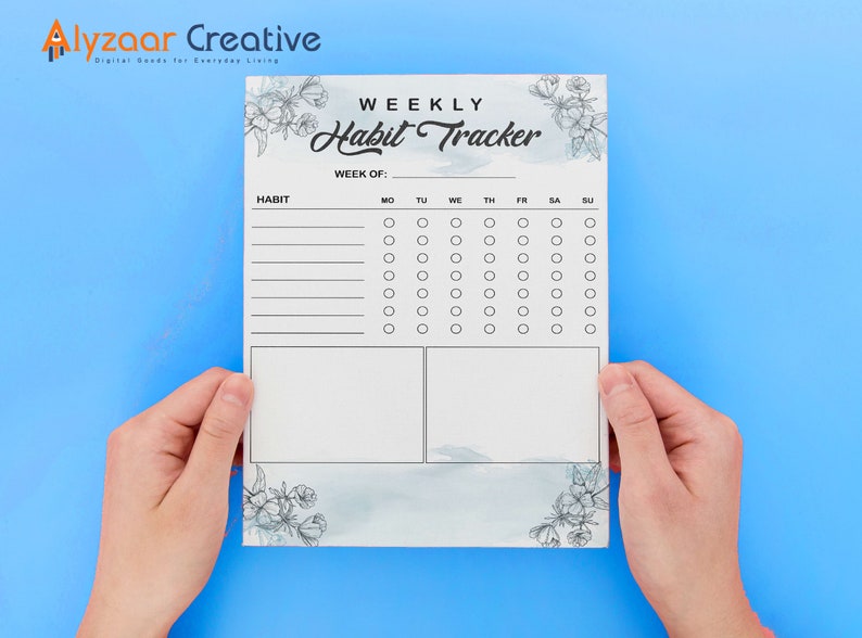 Habit Tracker Printable Habit Tracker Weekly Habit Tracker - Etsy Australia