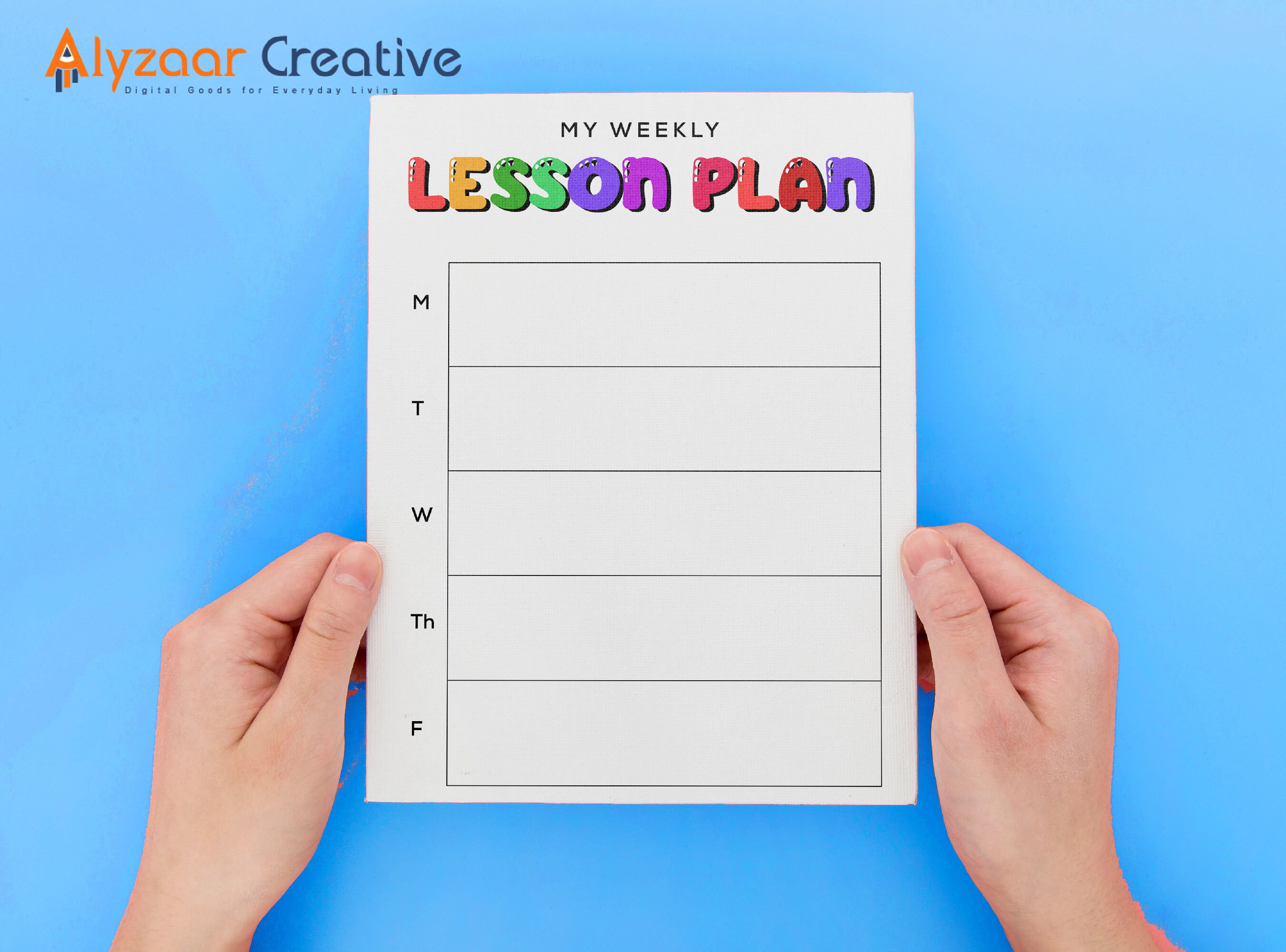 Printable Editable Weekly Lesson Plan Lesson Plans Teacher Lesson ...