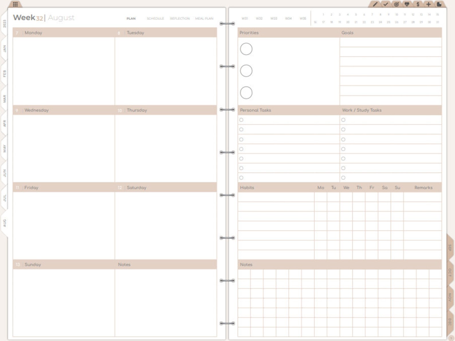 Digital Planner 2022 2023 Digital Planner Goodnotes Digital - Etsy