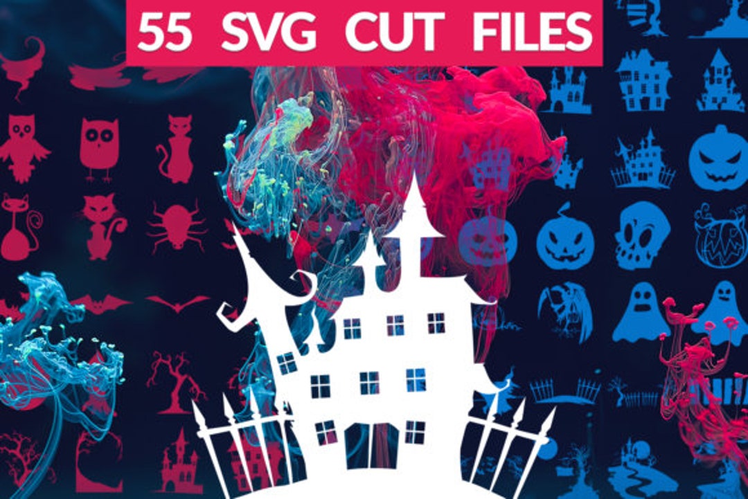 Halloween SVG Bundle, Witch, Ghost, Pumpkin Cut Files (55 Designs) - Etsy