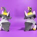 Halloween Bats Papercraft Low Poly, Wizard Bat, Female Bat, Bat SVG 3D ...