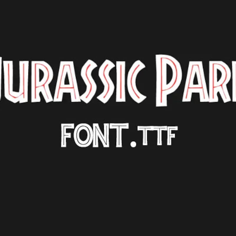 Jurassic Park Font - Etsy