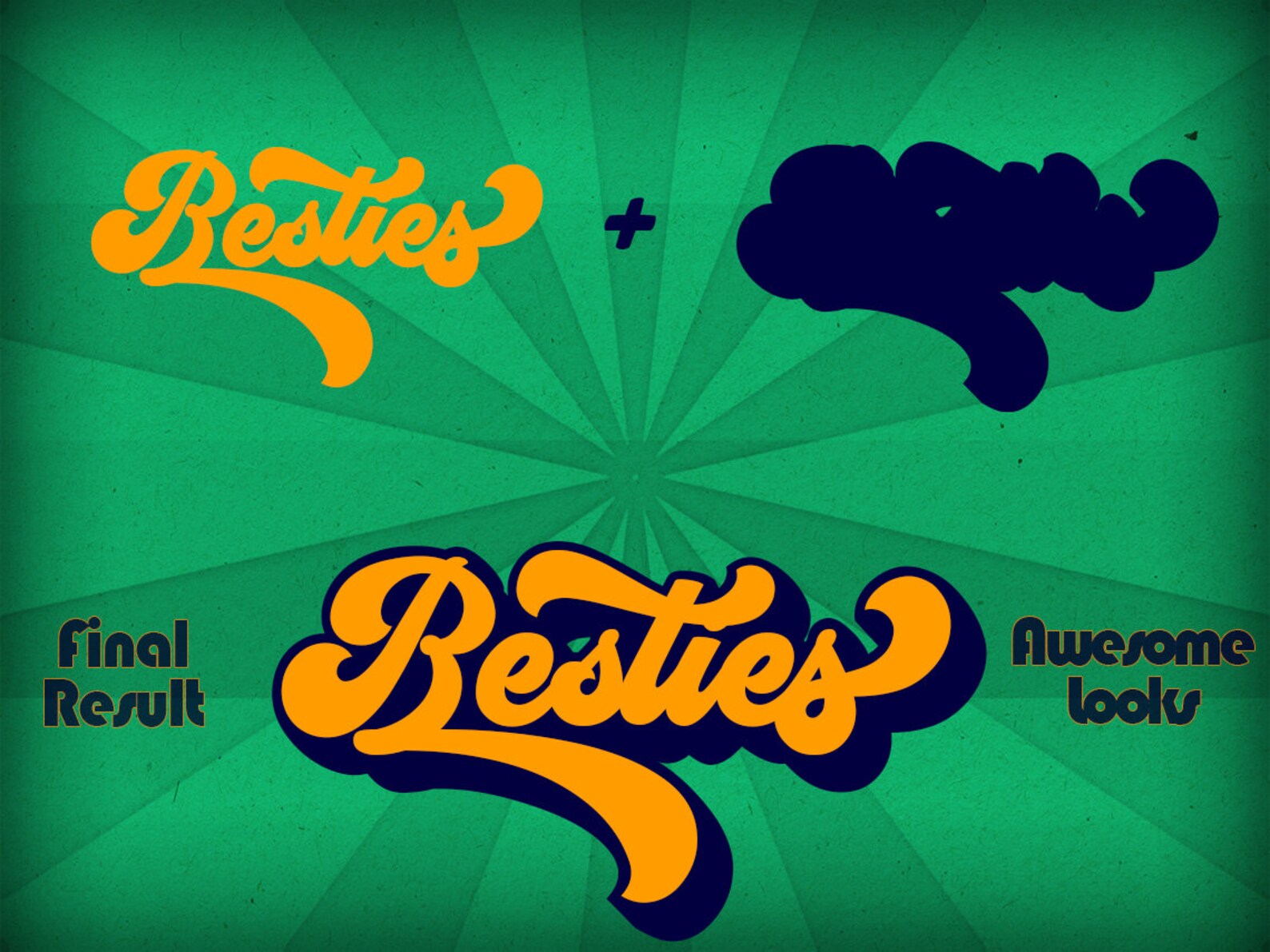 The Besties Script Vintage Font Retro Font Procreate Font - Etsy