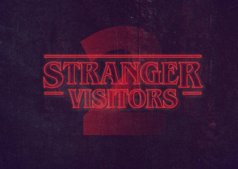 Stranger Things PS Text Style Stranger Things Font - Etsy