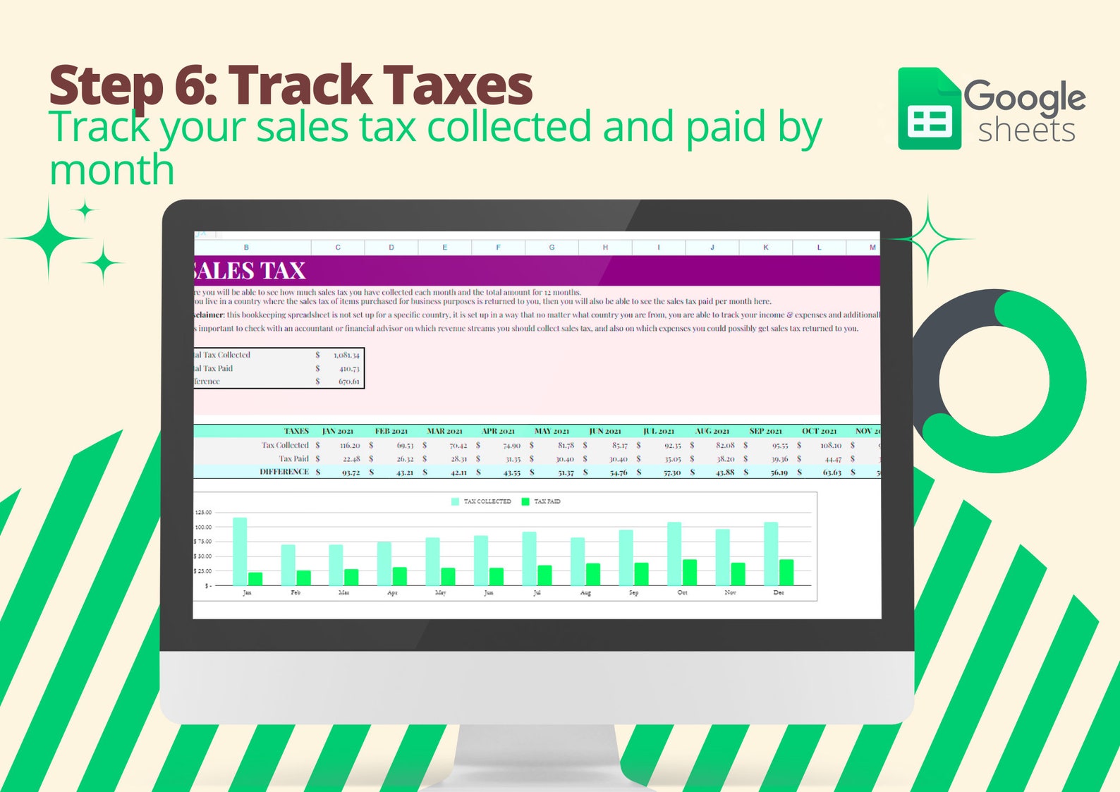 Easy Bookkeeping Template Small Business Bookkeeping - Etsy