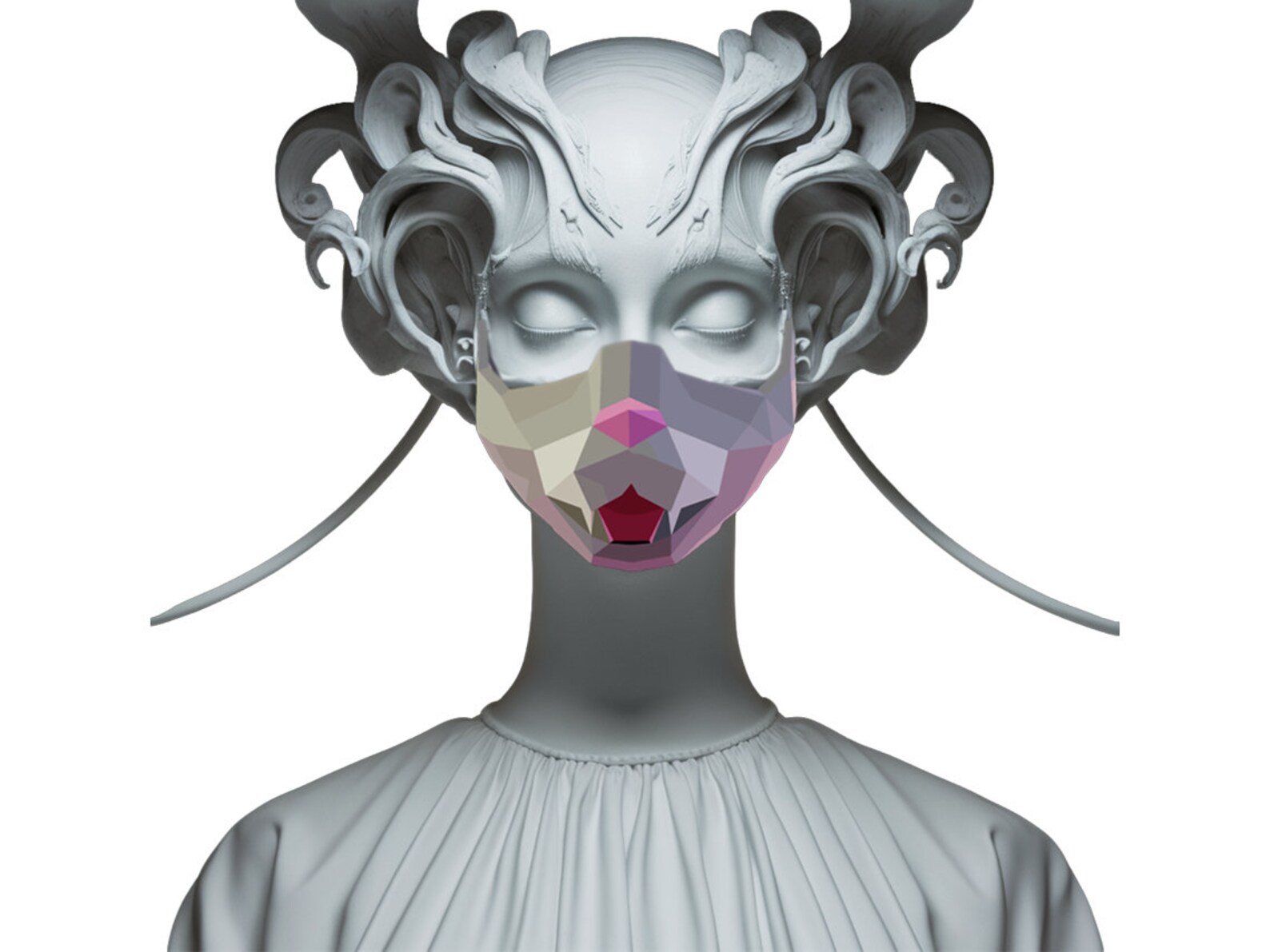 Cat Decorative Protective Mask Papercraft, Cat Mask, Cat Mask PDF and ...