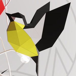 Papercraft Birds, How to Make 3D Paper Craft, Paper Sculpture Pattern ...