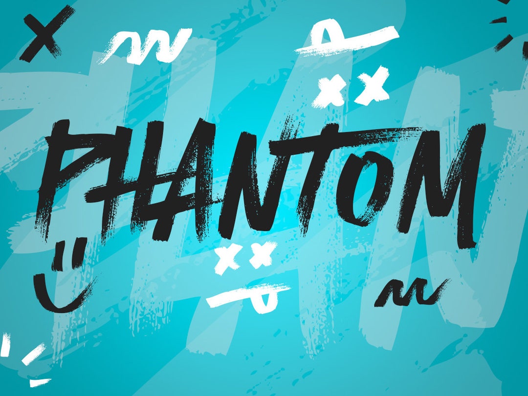 Phantom Marker With Doodles, Marker Font, Fonts for Cricut, Procreate ...