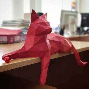 Cat Papercraft , Papercraft 3d , Papercraft Sculpture, Papercraft Cat ...