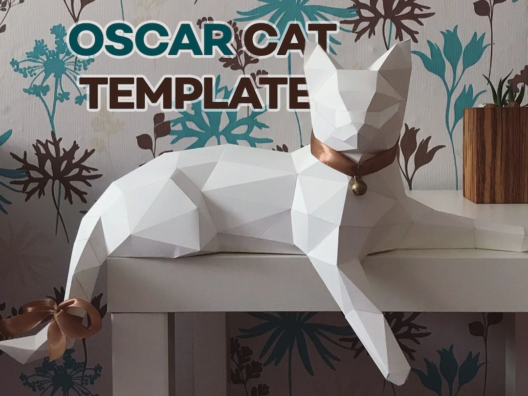 Cat Papercraft , Papercraft 3d , Papercraft Sculpture, Papercraft Cat ...