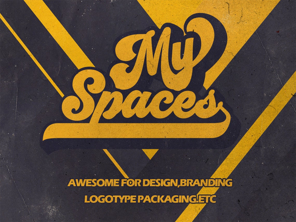 The Besties Script Vintage Font Retro Font Procreate Font - Etsy