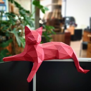 Cat Papercraft , Papercraft 3d , Papercraft Sculpture, Papercraft Cat ...