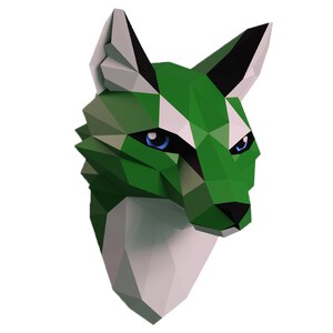 Fox Head Template Papercraft Template Papercraft Fox Head Fox Head