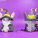 Halloween Bats Papercraft Low Poly, Wizard Bat, Female Bat, Bat SVG 3D ...