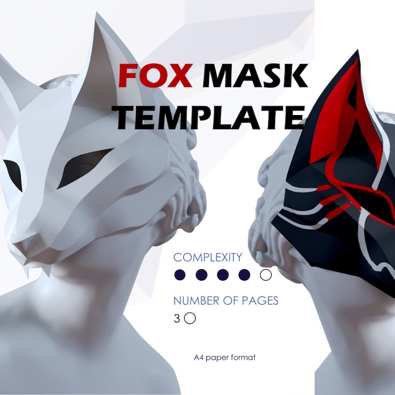 Fox Mask - Etsy UK