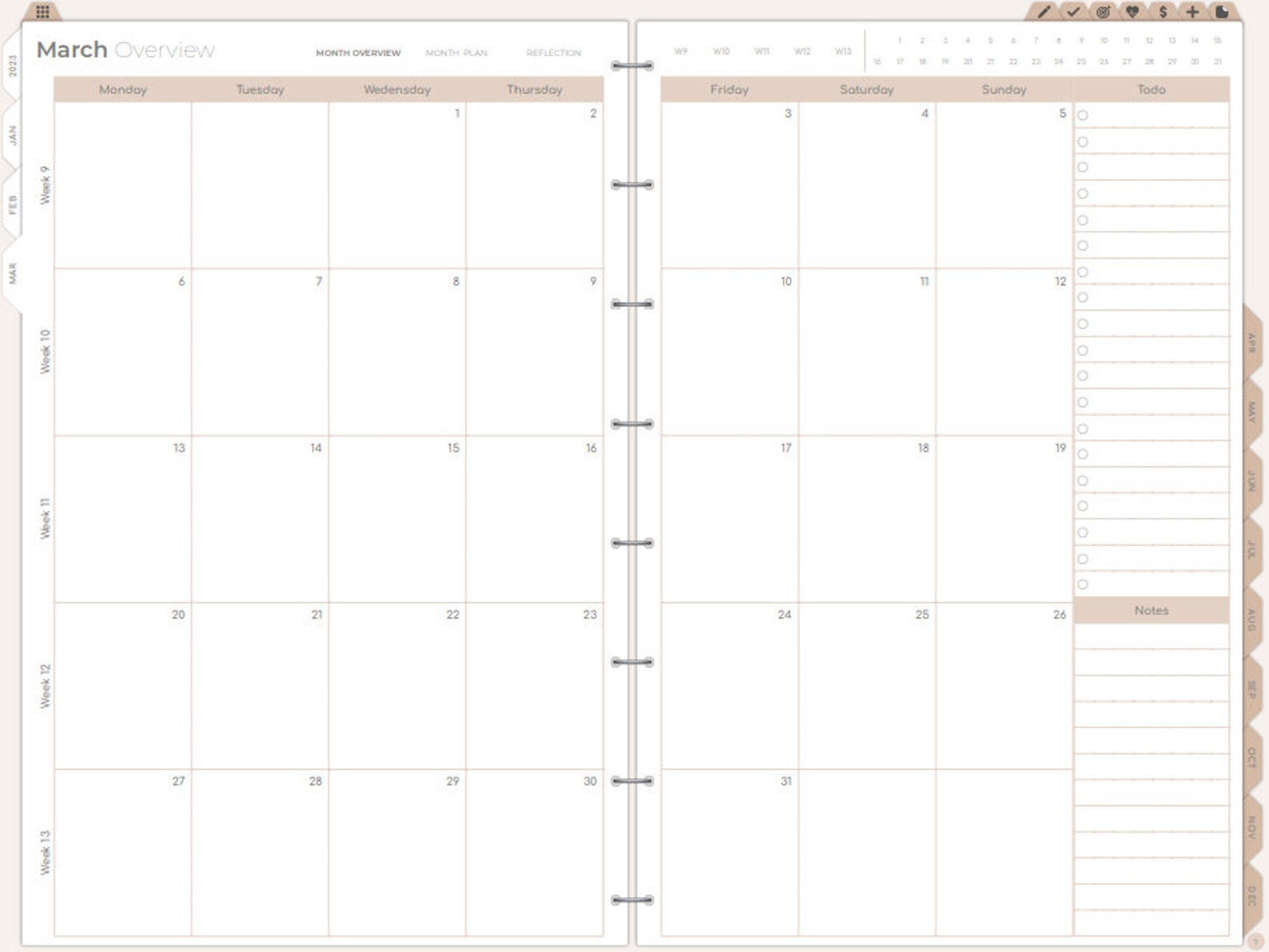 Digital Planner 2022 2023 Digital Planner Goodnotes Digital - Etsy
