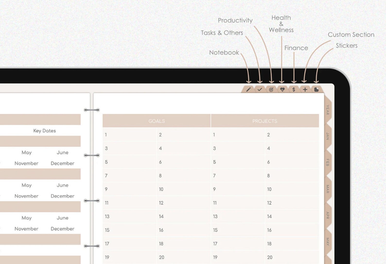 Digital Planner 2022 2023 Digital Planner Goodnotes Digital - Etsy