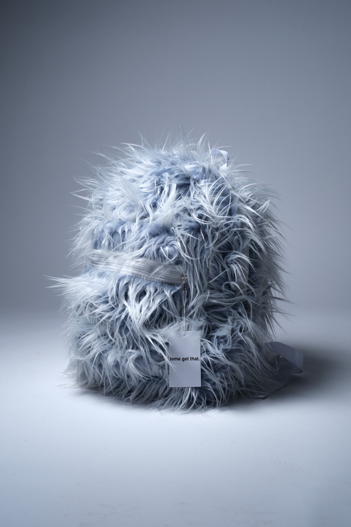 Minx Backpack (fur Backpack)- Blue Grey - Etsy