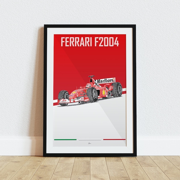 Ferrari F2004 Poster - Etsy
